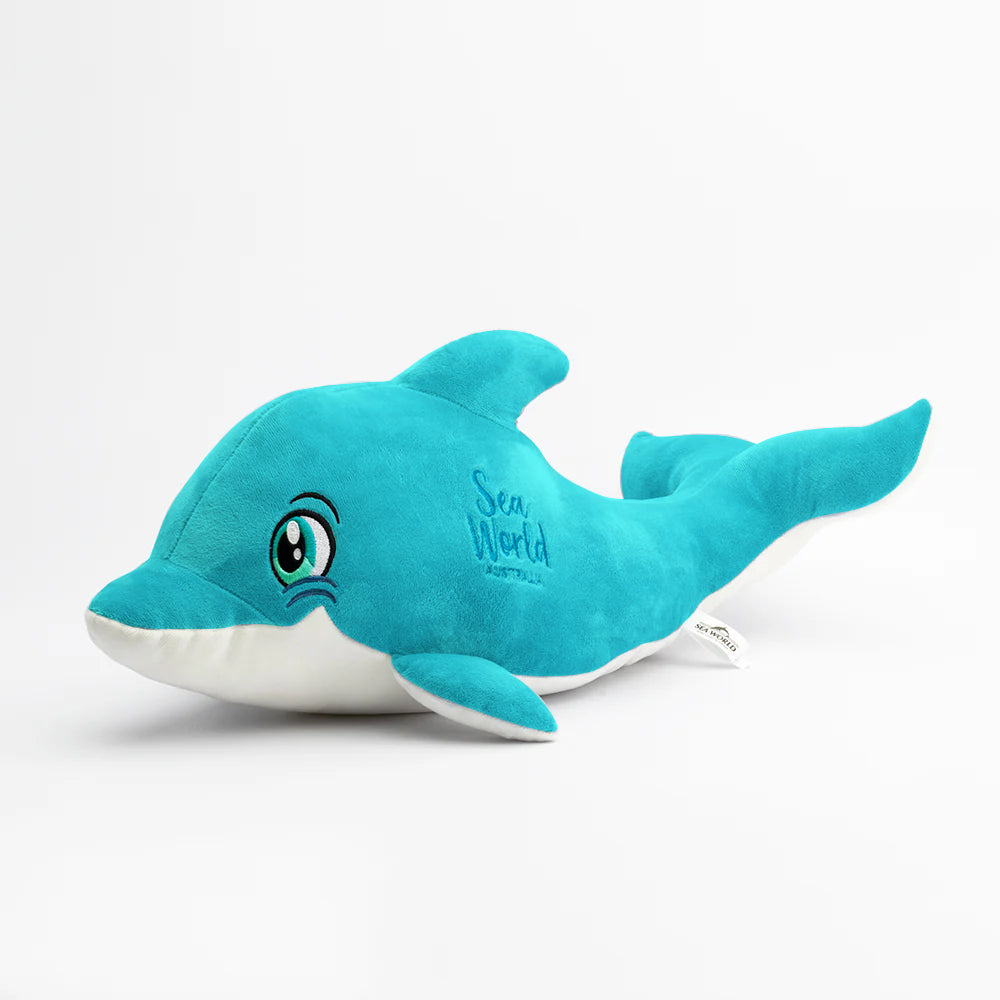 Blue Dolphin Plush – Village Roadshow Theme Parks